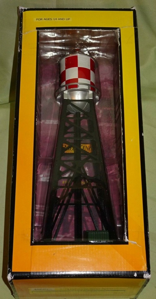 MTH 30-9029 Checker Board #193 Style Industrial Water Tower w/Beacon ...