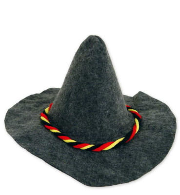 Seppelhut "FAN" Deutschland Fahne Trachtenhut Zipfelhut Filzhut grau ...