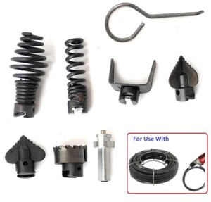 Drill Bits + Shank For Drain Pipe Cleaner Attachment Auger Cleaning Bit ...