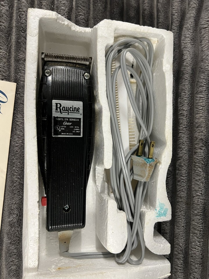 Vintage RAYCINE CLIPPER by OSTER Hair Trimming Set 274-05 Original Box ...