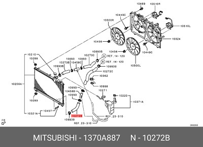 Genuine OE Duct Assembly Rubber 1370A887 for Mitsubishi 1370-A887 | eBay