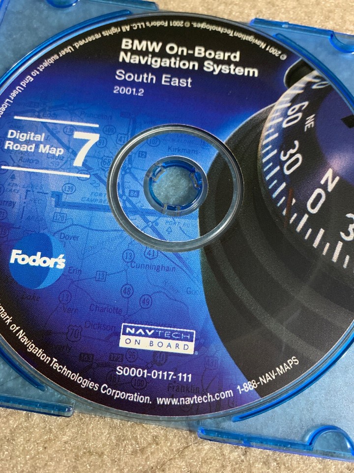 OEM BMW On-Board Navigation Disc CD Version 2001.2 South EastS0001-0117 ...