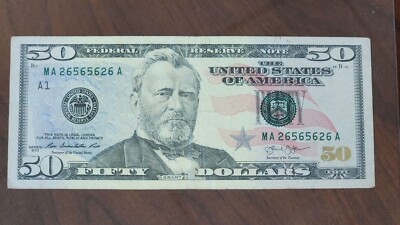 2013 Series Banknote $50 Dollar Super Repeater / Bookend / Trinary ⭐ ...