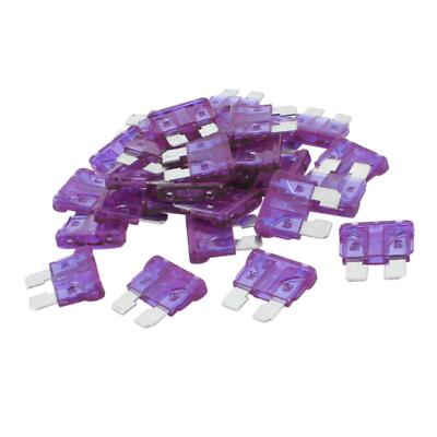 30pcs Clear Purple 3A Blade Fuses Set for Vehicle Car Auto | eBay