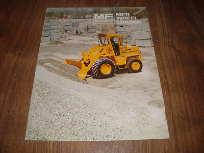 Vintage Massey Ferguson MF11 Wheel Loader Brochure 2501/6-75/50-1 | eBay