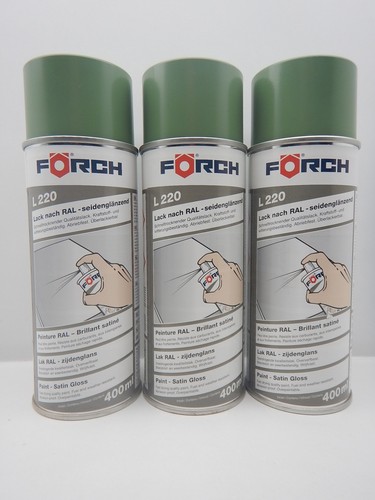 3x MASCHINENGRÜN SG GRÜN RAL 6011 LACK LACKSPRAY SPRAY SPRAYDOSE 400ML ...