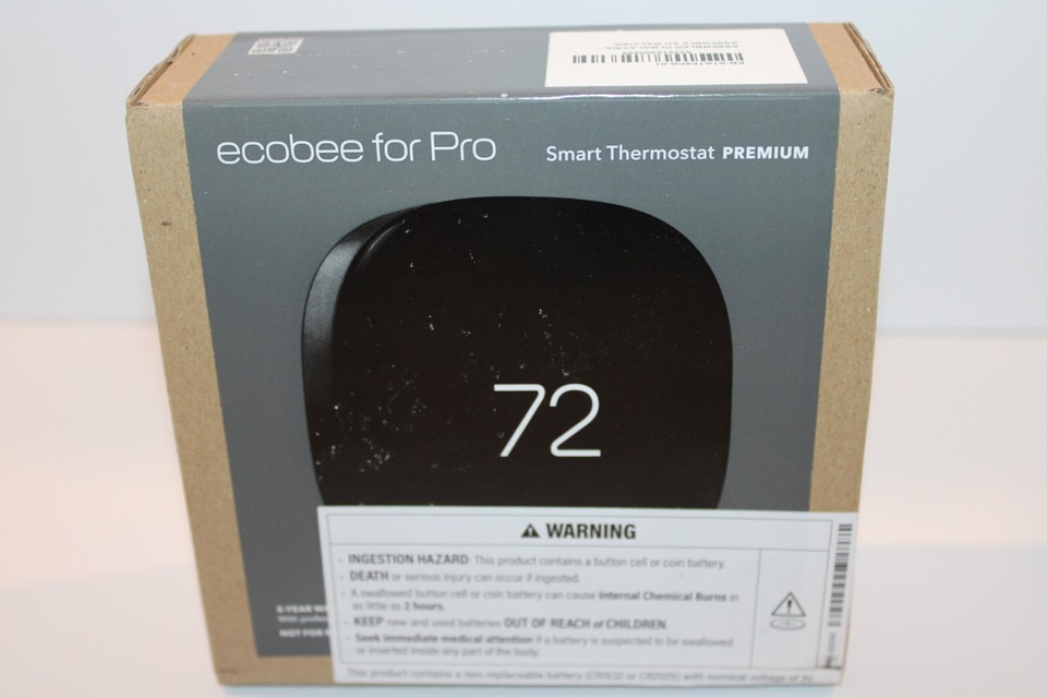 Ecobee PREMIUM Smart Thermostat Premium - , SMART SENSOR NOT INCLUDED ...