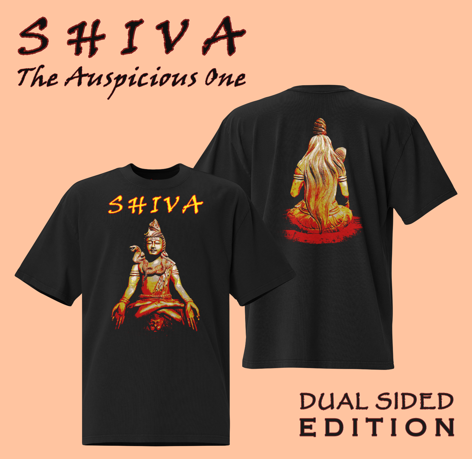 Shiva - The Auspicious One - Dual Sided Edition Oversized Shirt | eBay