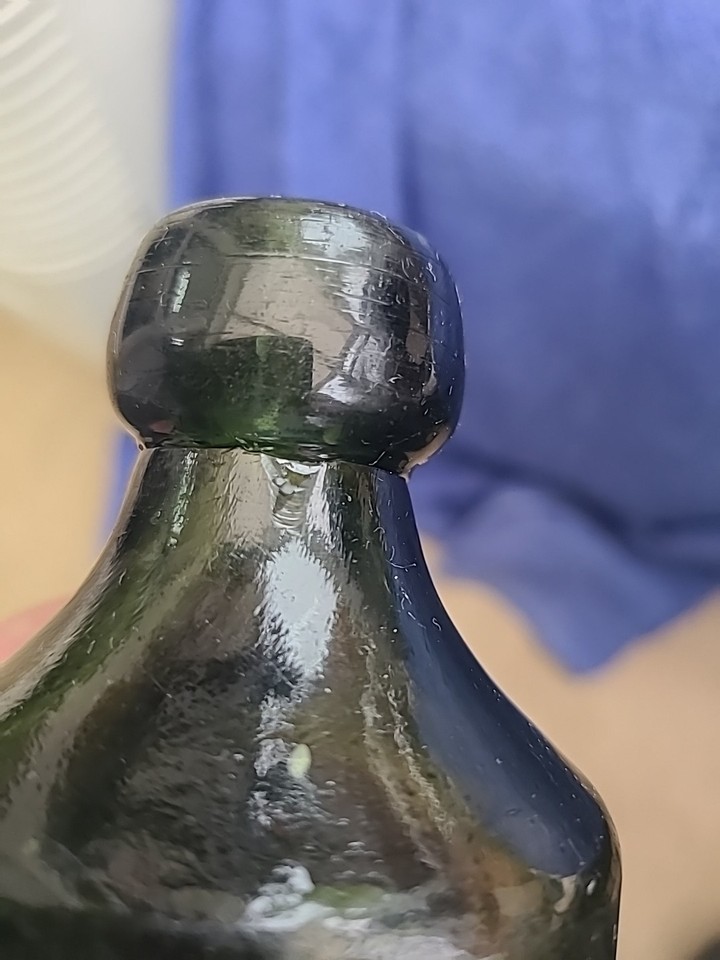 Antique Green Glass Bottle Jewsbury & Brown 27 Cm Tall J&B Star ...