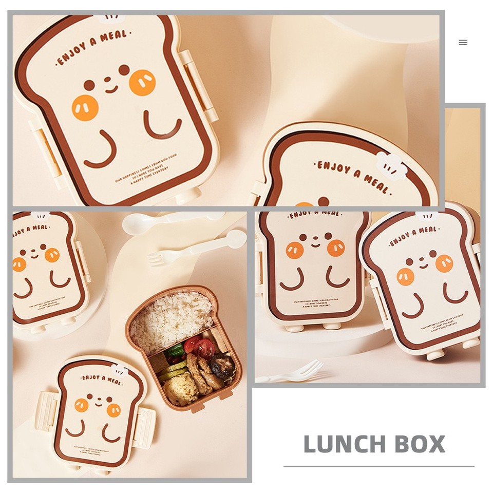 Leak Proof Lunch Box Kids Bento Snack Containers for Cute Lunchbox ...