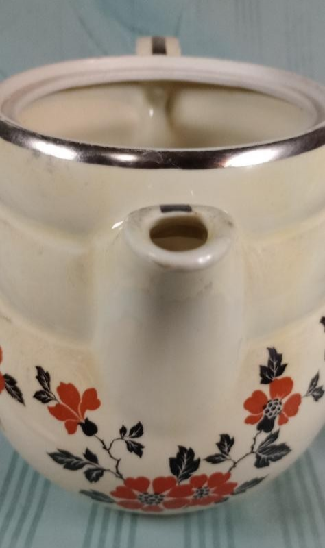 Halls Red Poppy Tea Coffee Pot No Lid | eBay