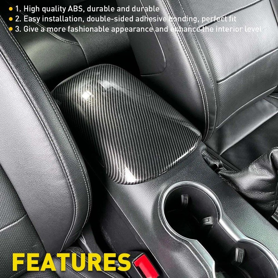 Center Console Armrest Storage Lid Box Pad Panel Cover For Ford Mustang ...