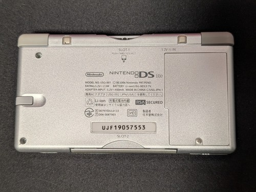 Nintendo DS Lite Launch Edition Silver Handheld System for sale online ...