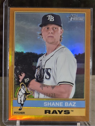 2024 Topps Heritage Shane Baz Gold Foil Parallel #17/25 – Tampa Bay ...