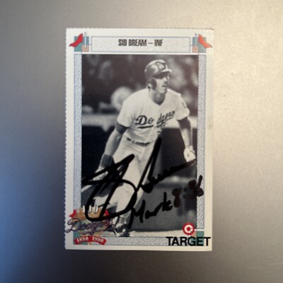 SIDE BREAM 1990 TARGET MINI AUTOGRAPHED SIGNED AUTO BASEBALL CARD RARE ...