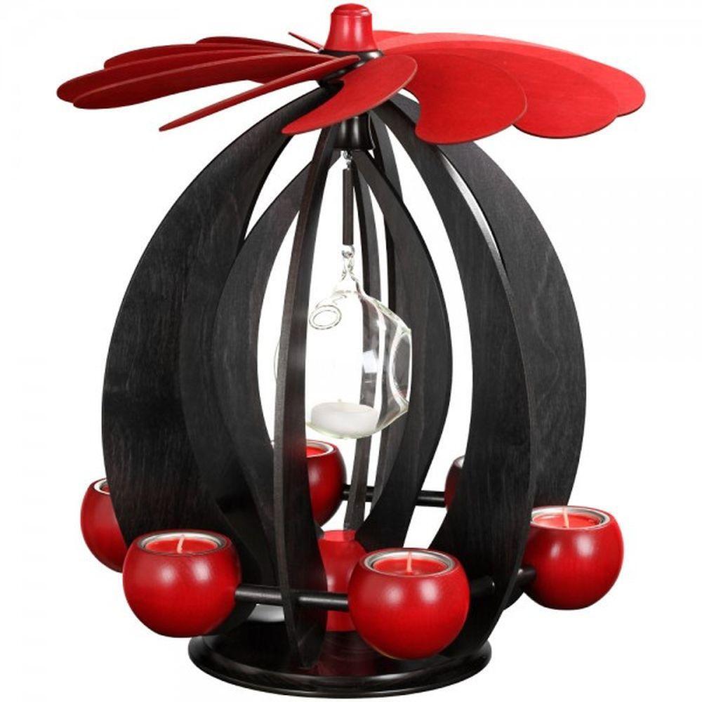 Floating Pyramid Anthracite Ruby Red WxHxD 30.5x39x30.5cm NEW Floating ...