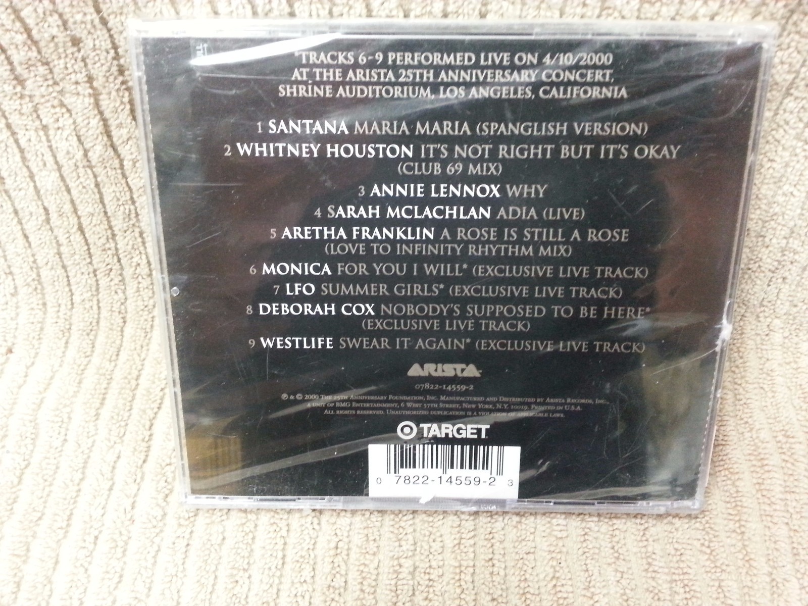 25 YEARS OF #1 HITS ARISTA CD BRAND NEW FACTORY SEALED Free Shipping ...