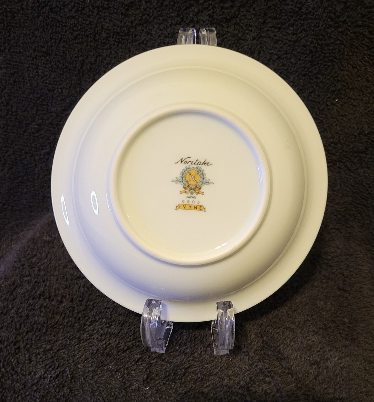 Noritake 6605 Ivyne Gray Leaf Pattern Porcelain Fruit/Dessert/Sauce ...