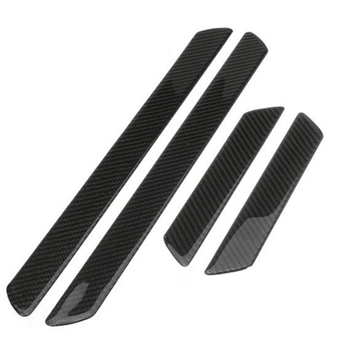 Car Real Carbon Fiber Scuff Plate Door Sill Panel Step Protector ...