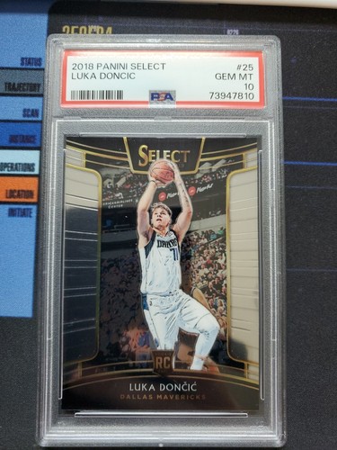 Graded 2018-19 Panini Select Luka Doncic #25 Rookie RC Basketball Card ...