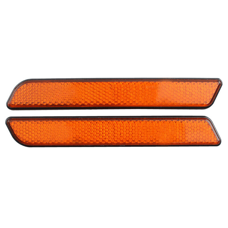 2x Front Fork Leg Safe Reflectors Safety Amber Fit For Harley Lower ...
