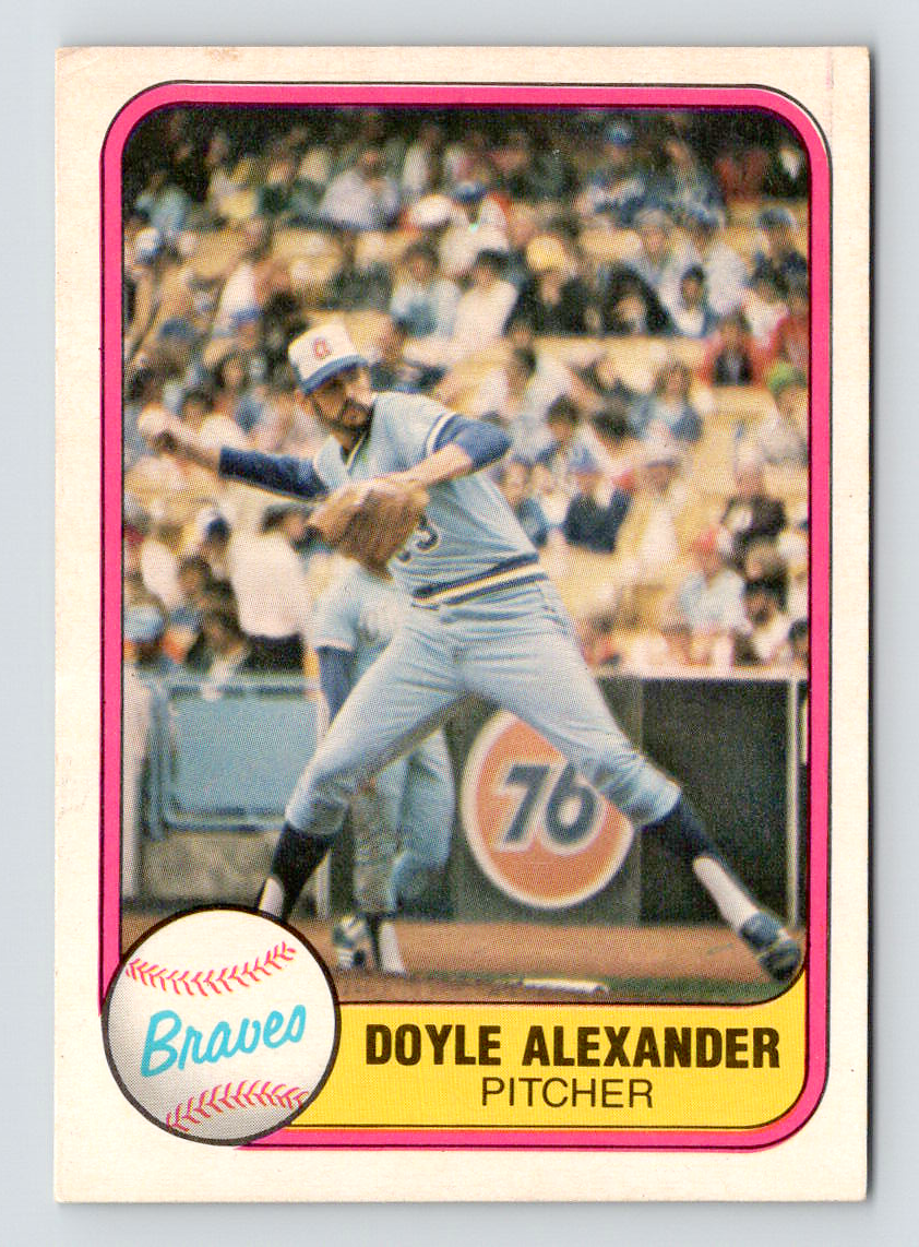 1981 Fleer Card, #255 Doyle Alexander, Atlanta Braves | eBay