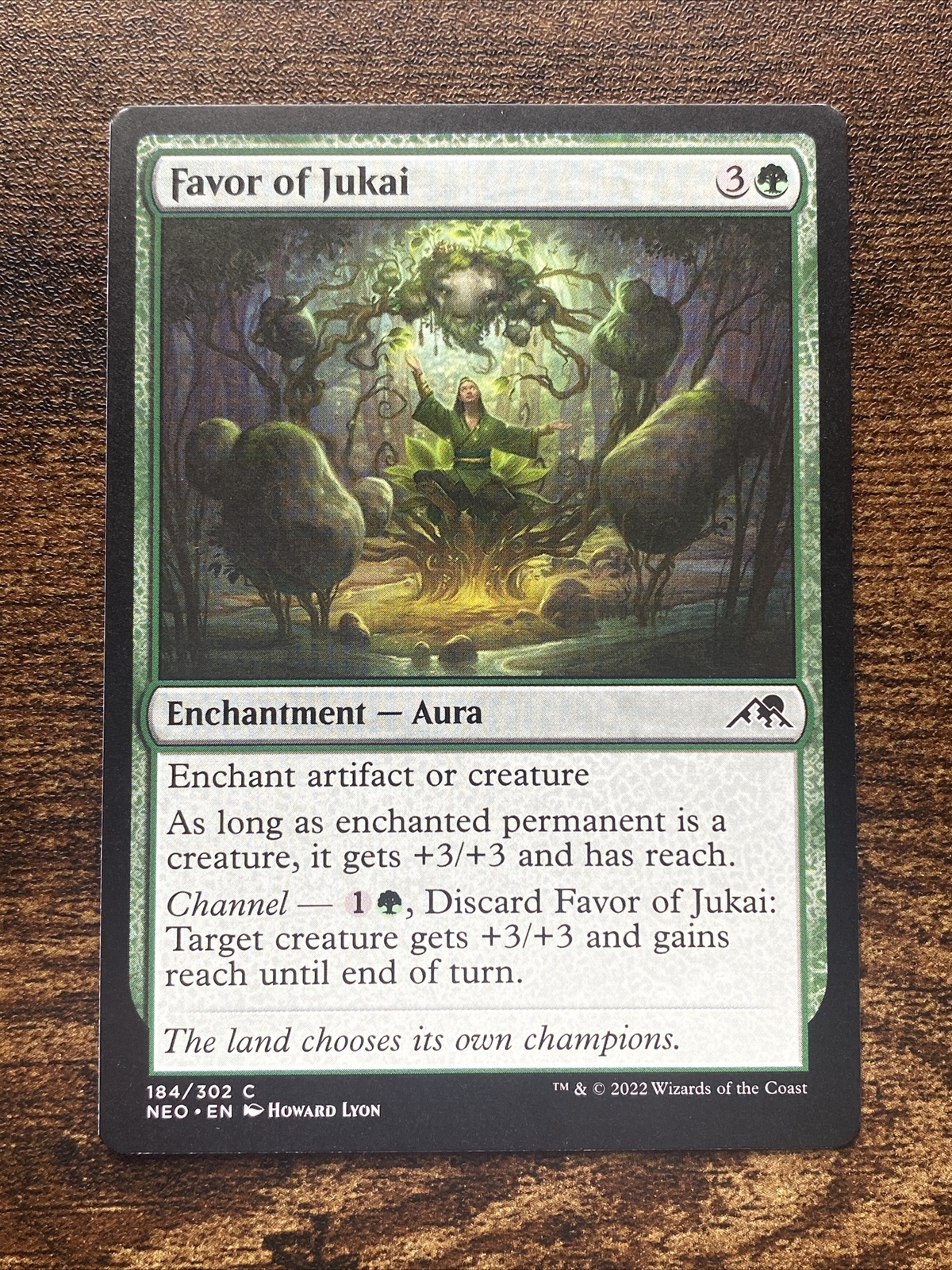 Favor of Jukai 184/302 Kamigawa Neon Dynasty MTG Magic The Gathering ...