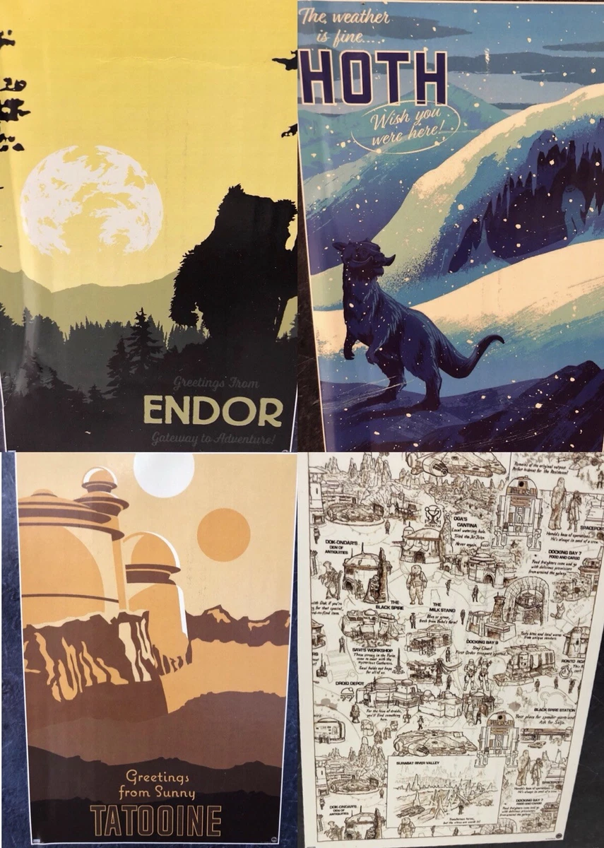 Star Wars Map Poster