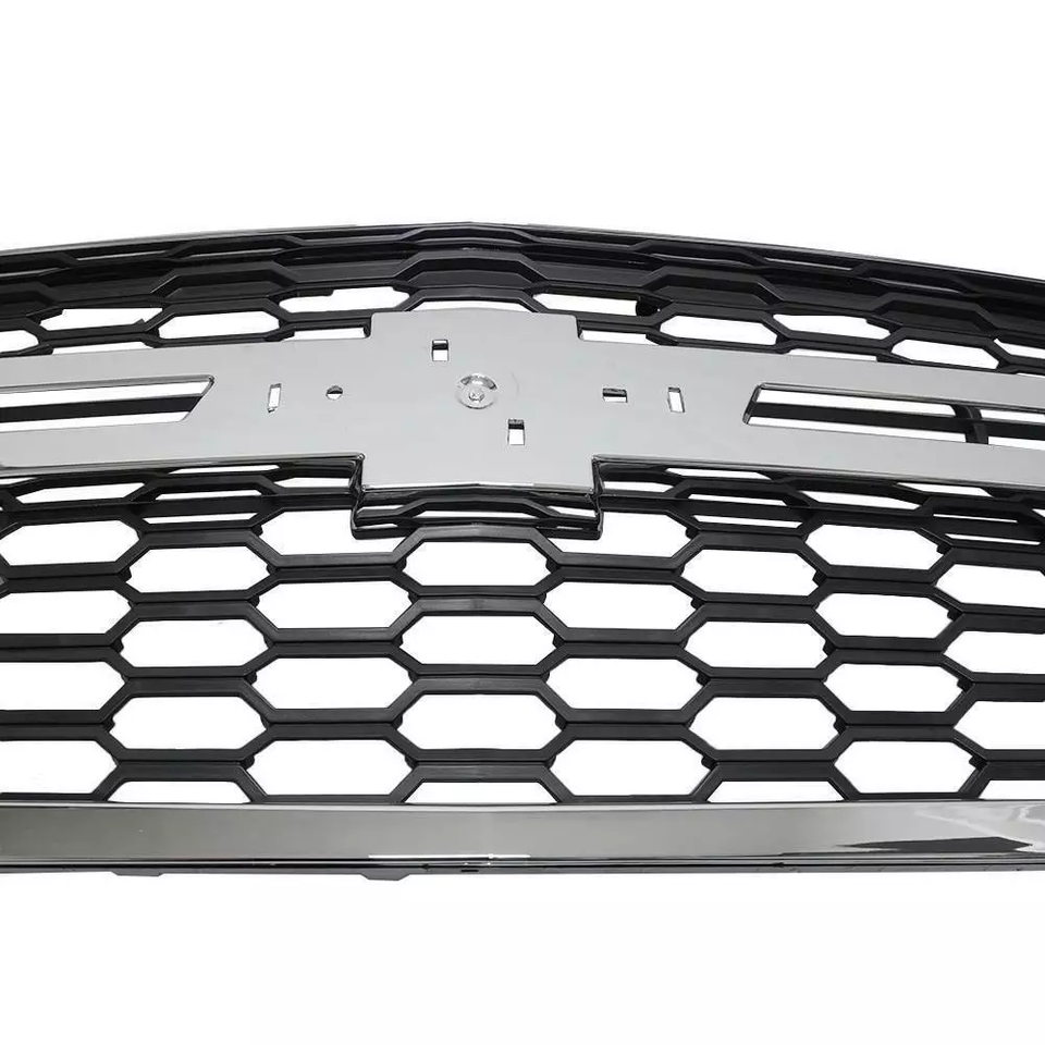 For 2015-2020 Chevrolet Tahoe Suburban Front Upper Grille Chrome&Black ...