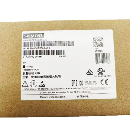 6SE6400-1PB00-0AA0 SIEMENS MICROMASTER 4 PROFIBUS Module Brand New In ...