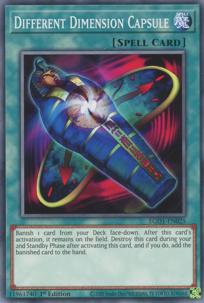 Different Dimension Capsule EGO1-EN025 Egyptian God Deck: Obelisk the ...