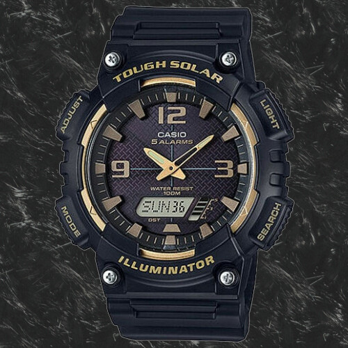 Casio Model SOLAR POWER World Time 5 Alarms 100m Watch AQ-S810W-1A3 New ...