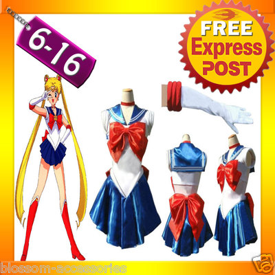 G33 Sailor Moon Costume Cosplay Uniform Fancy Dress Up Sailormoon ...