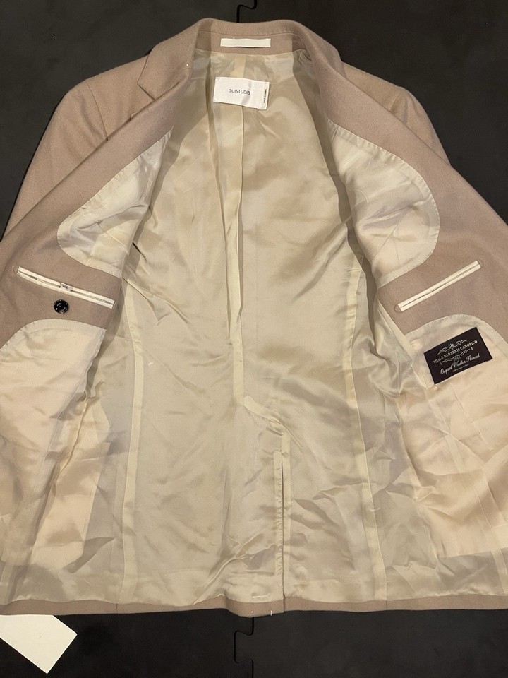 Suistudio Women Cameron Camel Blazer Pure Wool Single Breasted Size R34 ...