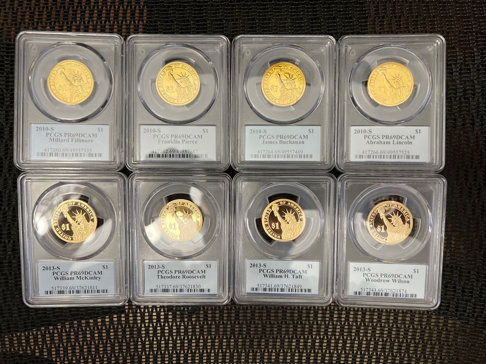 LOT of 8 Gold PCGS PR69 Slabbed Graded U.S. Proof Coins ESTATE SALE! | eBay