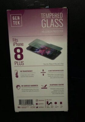 GenTek Tempered Glass HD Screen Iphone 8plus/7plus/6plus | eBay
