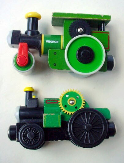 (2) Thomas Train Wooden Railway Friends Construction Trevor & George ...