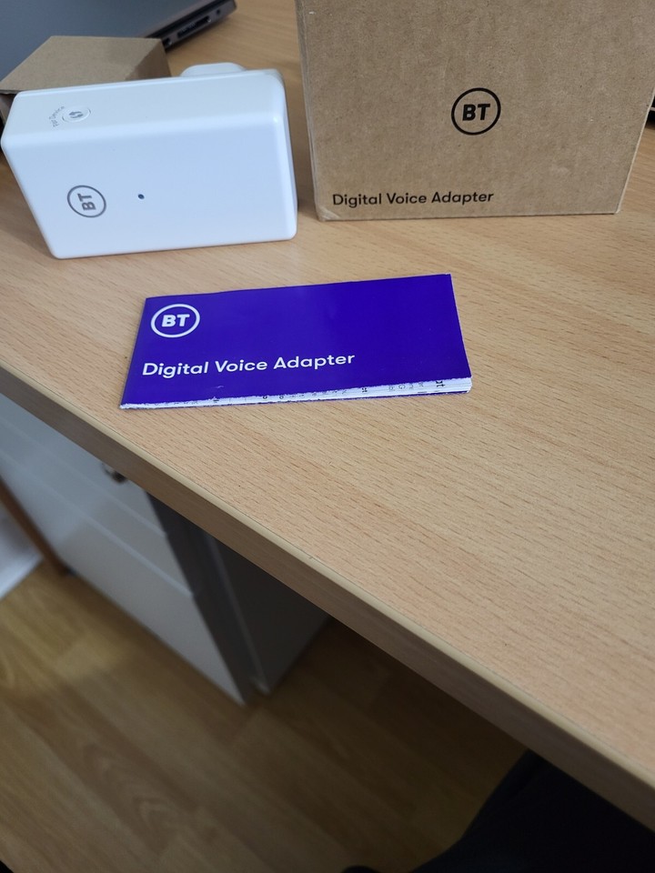 BT Digital Voice Adapter Phone Range Extender For BT Smart Hub 1 Year ...