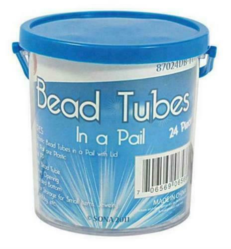 24 Pc Plastic Gold Vials In A Pail - Gems-Beads-Nuggets,Pills,Survival ...