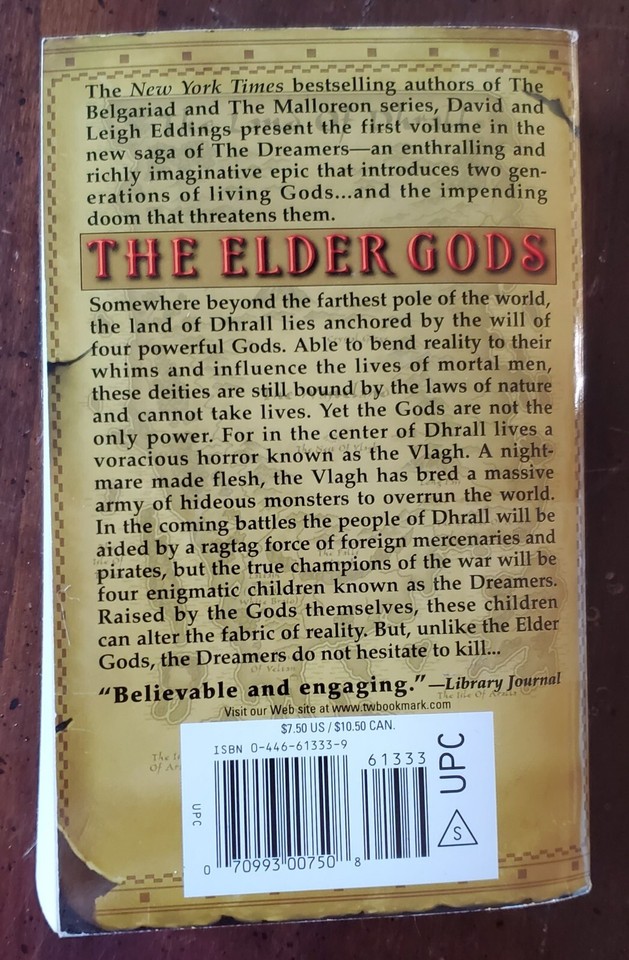 The Elder Gods : Book One of the Dreamers by Leigh Eddings and David ...