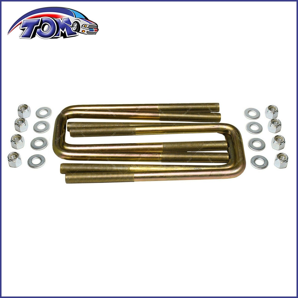 Universal Leaf Spring Hardware SCITOO Leaf Spring U-Bolts – 2.5” Wide, 12.5” Extended, Square ...