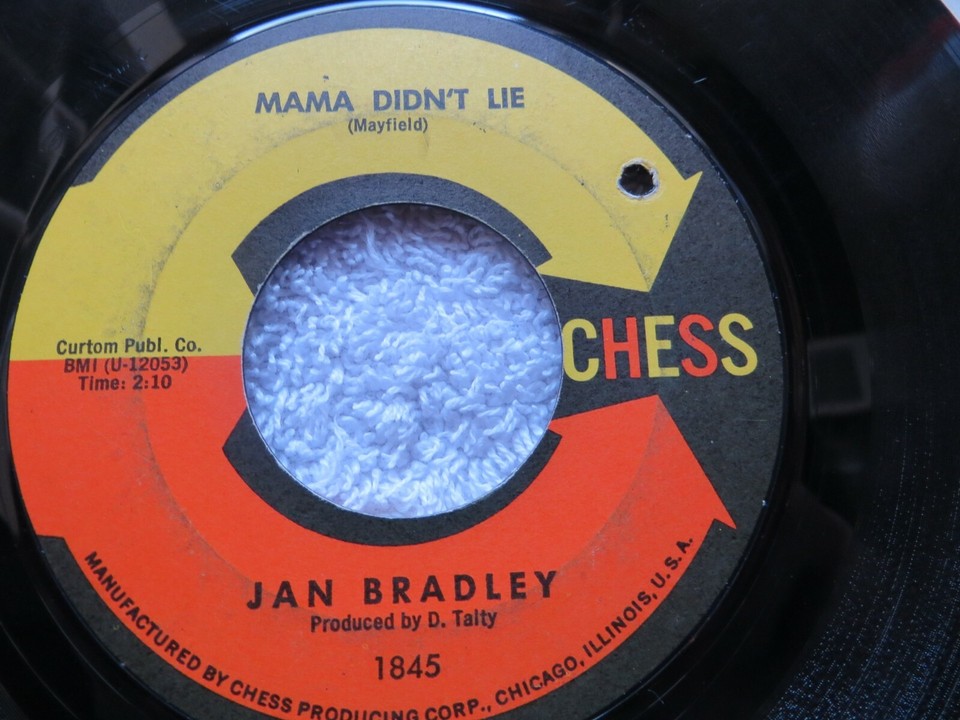 Jan Bradley "Mama Didn't Lie/Lovers Like Me" 45 rpm Chess Records 1845 ...