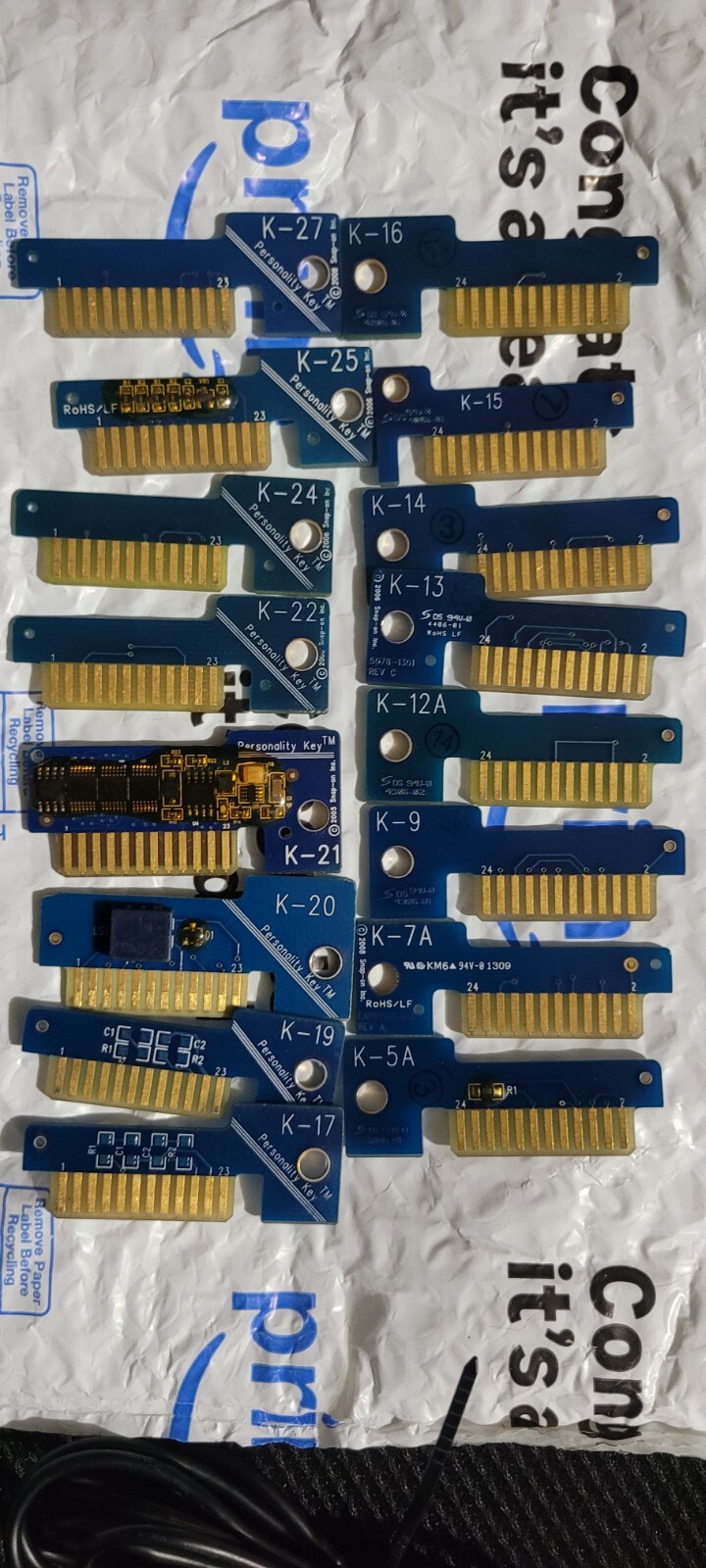 Snap On Scanner 14 Personality Keys Series K5A,7A,9,12A,K14,K15-K22,K24 ...