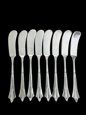 VTG Stainless Sheffield Corby Hall LTD 18/10 Butter Spreaders Set Of 8 ...