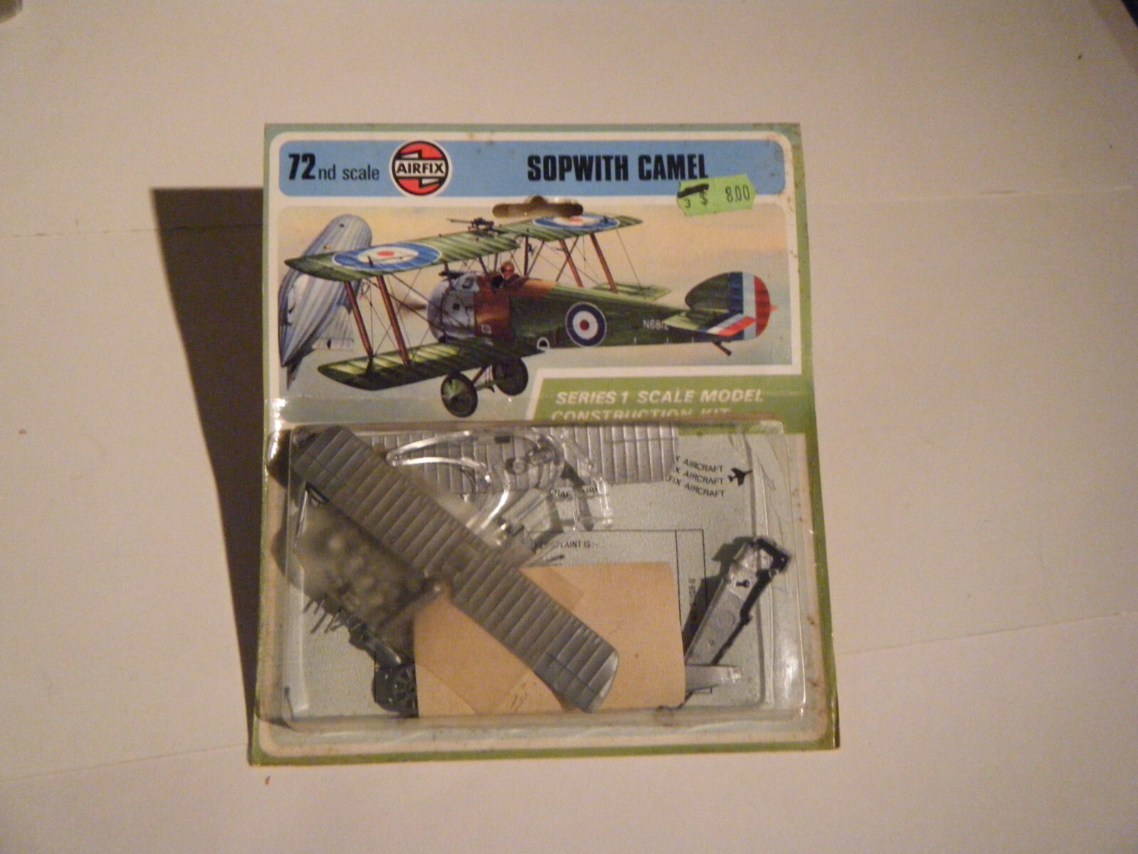 SEALED CLASSIC 1973 AIRFIX 1/72 WW I British SOPWITH CAMEL Bi-Plane ...