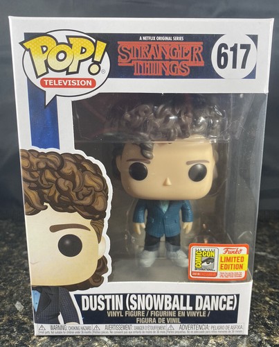 FUNKO POP STRANGER THINGS DUSTIN SNOWBALL DANCE OFFICIAL SDCC EXCLUSIVE ...
