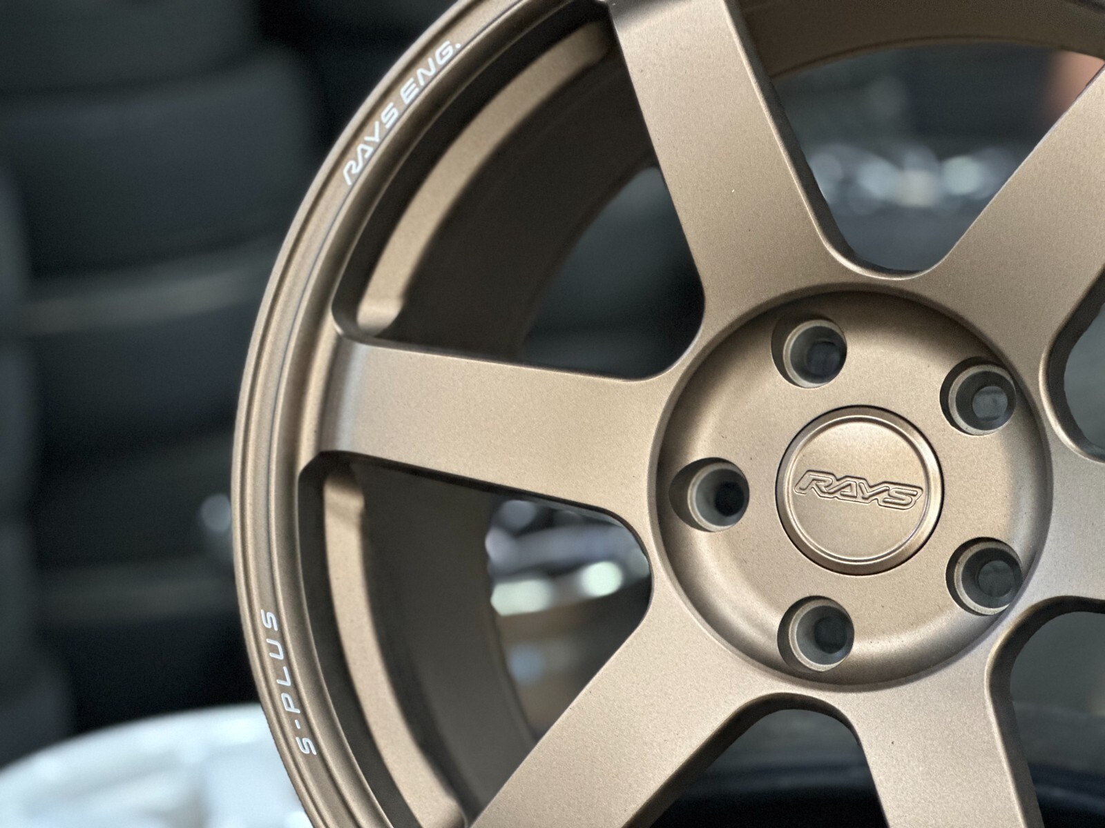 New 18x9.5 ET44 5x120 AOW TE37 SAGA S Plus BRONZE Wheel CIVIC TYPE R ...