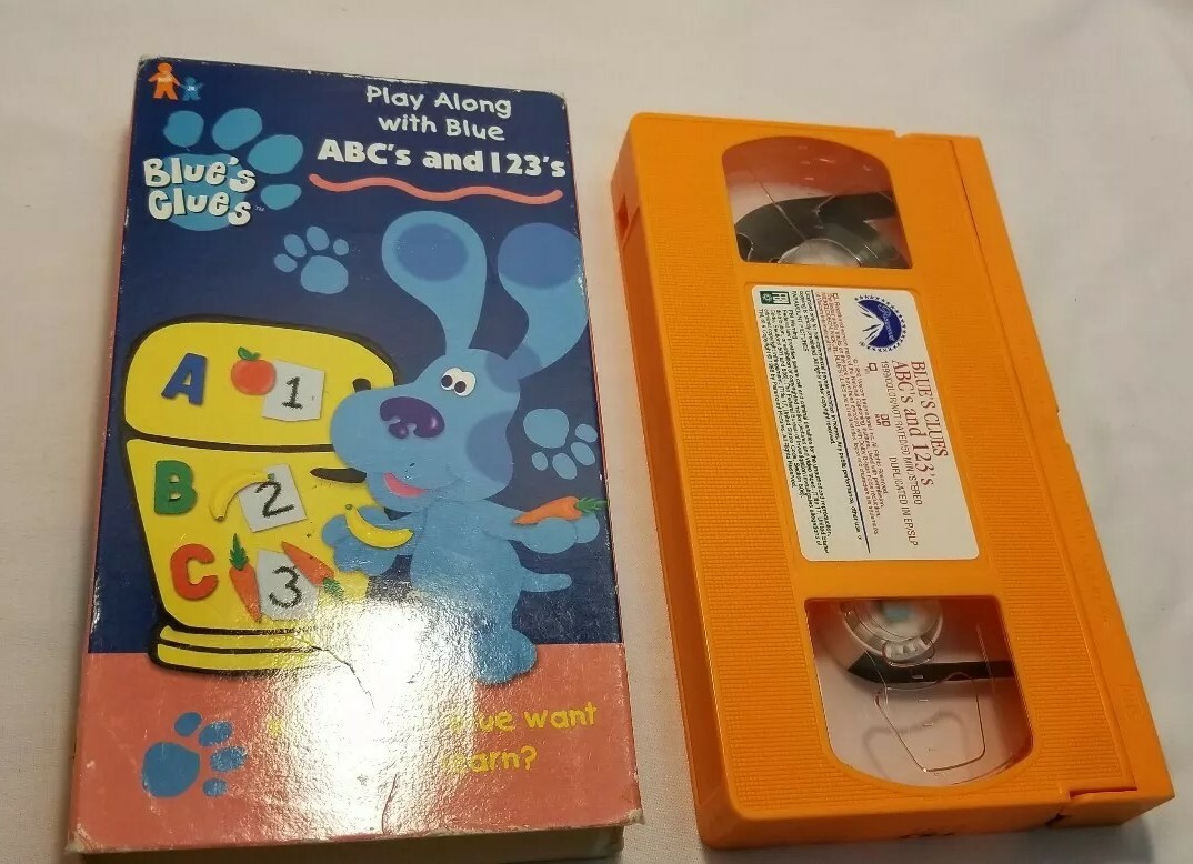 Blue’s Clues - Play Along With Blue: ABC’s and 123’s - VHS (1999 ...