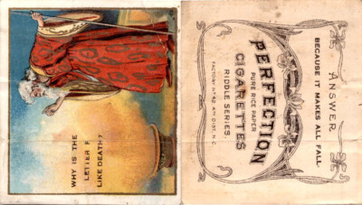 T97 Perfection, Riddle Series, 1910, Moses, Why Letter Like Death (B48 ...