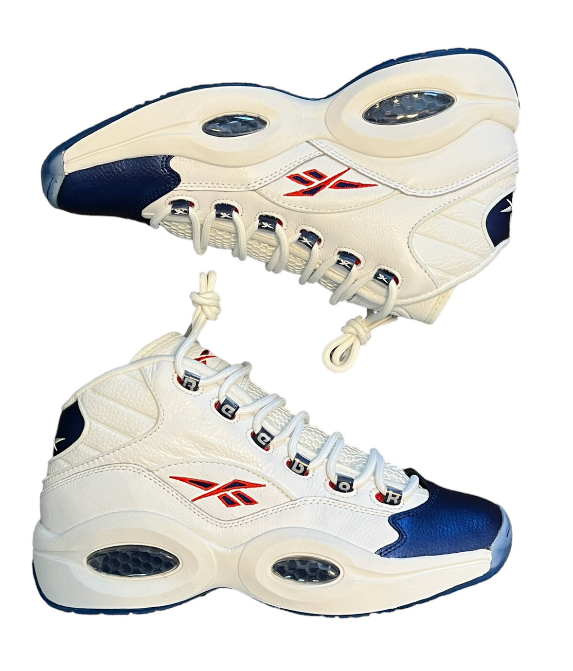 Reebok Allen Iverson Question Mid Blue Toe 2022 Retro Men’s Size 10.5 ...